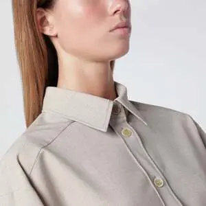 P.a.r.o.s.h Virgin Wool Blend Shirt - Cream