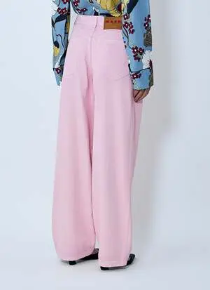 Marni Wide-leg Denim Trousers