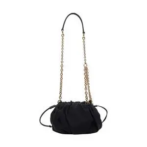 Chloé Pleated Clutch Bag With Chain Strap - Black