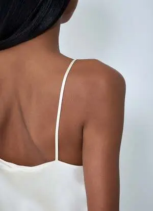 Chloé Silk Satin And Lace V-neck Camisole