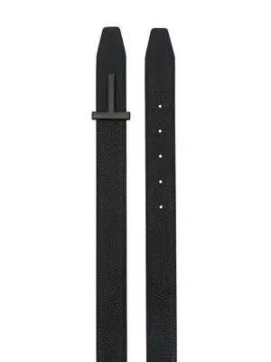 TOM FORD Logo Buckle Leather Belt