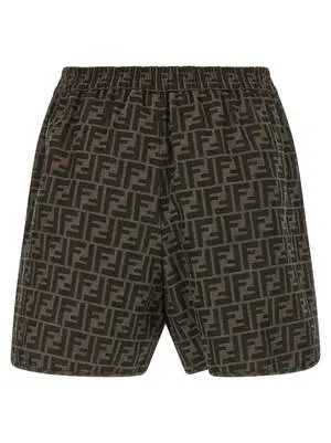 Fendi Ff Jacquard Shorts
