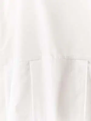 Max Mara Sleeveless Cotton Shirt With Contrasting Back Band