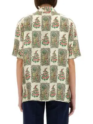 Etro Printed Silk Georgette Shirt - Multicolor
