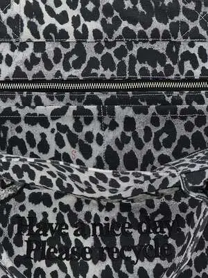 GANNI Leopard Sequin Embellished Recycled Cotton Tote Bag