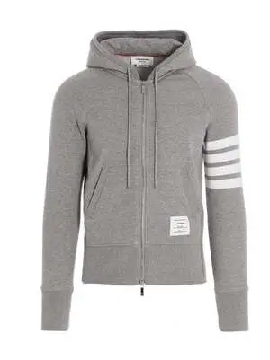 Thom Browne 4-bar Zip Hoodie