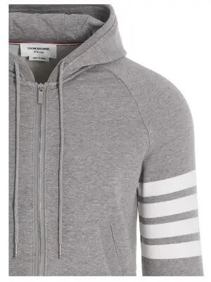 Thom Browne 4-bar Zip Hoodie
