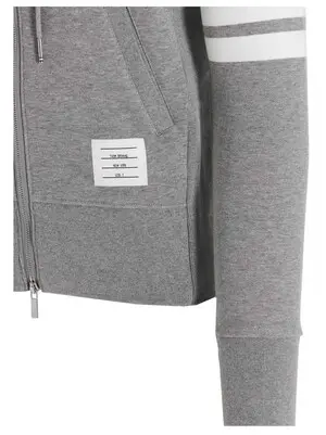 Thom Browne 4-bar Zip Hoodie