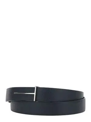 TOM FORD Grained Leather Belt With T Buckle Closure - Multicolor