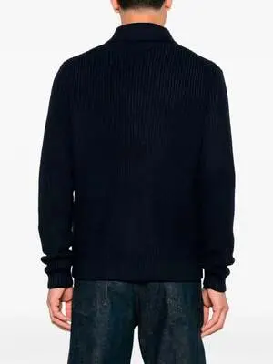 Prada Wool Cardigan With Collared Neck