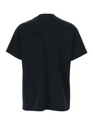 Givenchy T-shirt With Logo Patch On Chest In Cotton - Black