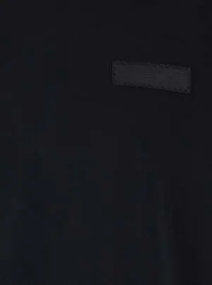 Givenchy T-shirt With Logo Patch On Chest In Cotton - Black