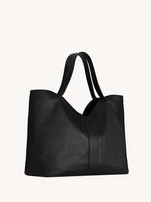 Saint Laurent Large Calf Leather Tote