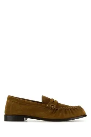 Saint Laurent Camel Suede Le Loafer Loafers - Brown