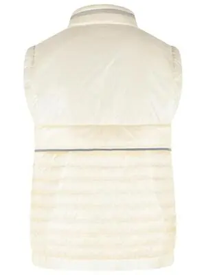 Moncler Gumiane Padded Vest With Hood - Cream