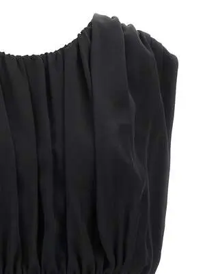 JIL SANDER Crinkled Plastron Top