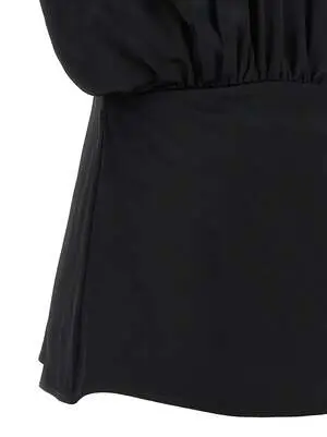 JIL SANDER Crinkled Plastron Top