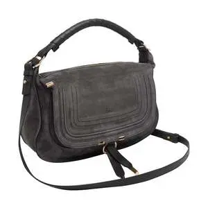Chloé Suede Marcie Shoulder Bag - Brown