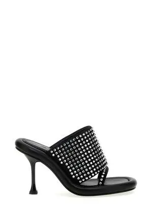JW Anderson Bumber Crystal" Mules - Black
