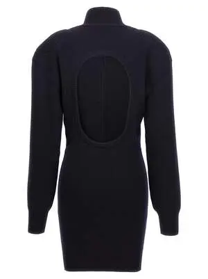 Stella McCartney High Neck Long Sleeve Knit Dress