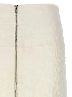 JIL SANDER Embossed Cotton Skirt