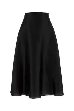 Alberta Ferretti Black Wash Bottoms For Women