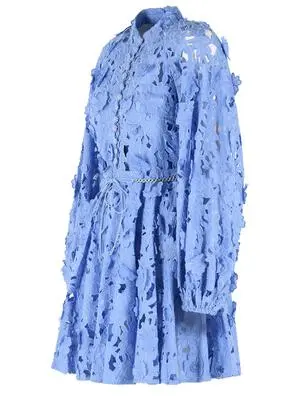 Zimmermann Patience Cotton Long Sleeve Mini Dress - Multicolor