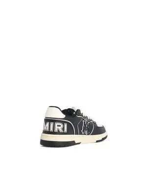 Amiri Newport Leather Blend Sneakers - Black