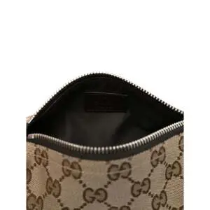 Gucci Gg Supreme Canvas Barrel Bag - Brown
