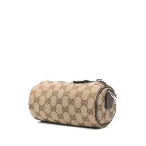 Gucci Gg Supreme Canvas Barrel Bag - Brown