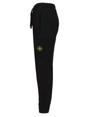Stone Island Fleece Jogger Pants - Black