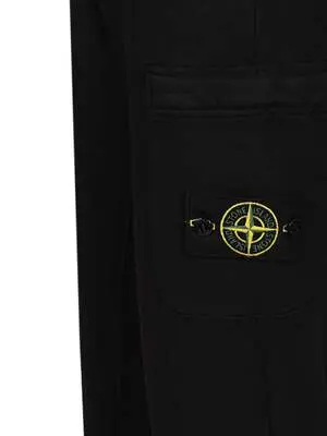 Stone Island Fleece Jogger Pants - Black