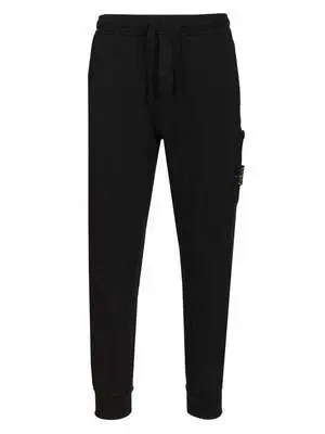 Stone Island Fleece Jogger Pants - Black
