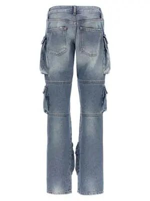 Attico Essie Cargo Jeans - Blue