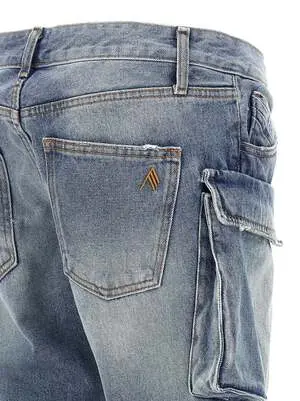 Attico Essie Cargo Jeans - Blue