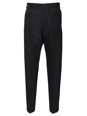 Paul Smith Linen Pleated Trousers - Blue