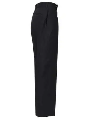 Paul Smith Linen Pleated Trousers - Blue