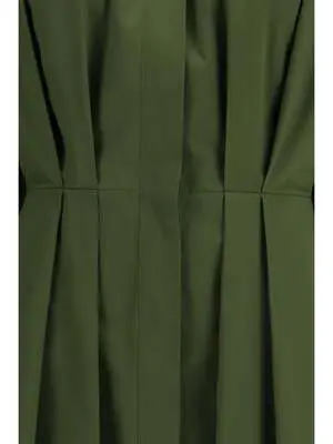 Givenchy Cotton Poplin Shirt Dress - Green