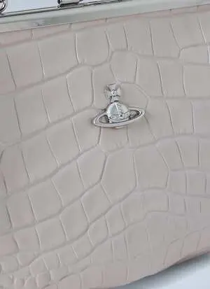VIVIENNE WESTWOOD Granny Frame Purse - White