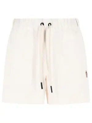 Moncler Technical Froissé Shorts - White