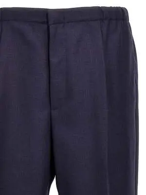 Fendi Cool Wool Trousers - Blue