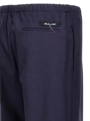 Fendi Cool Wool Trousers - Blue