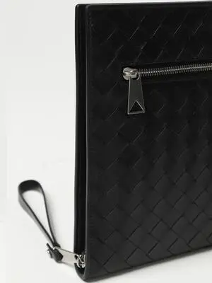 Bottega Veneta Woven Calfskin Leather Briefcase