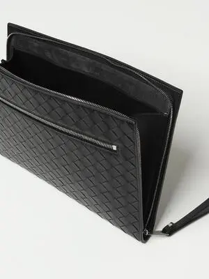 Bottega Veneta Woven Calfskin Leather Briefcase