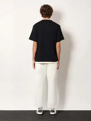 Dolce & Gabbana Cotton T-shirt With Flocked Logo Print