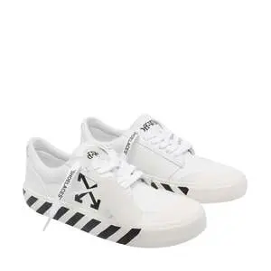 Off-White Vulcanized Low-top Sneakers With Appliqu - Black