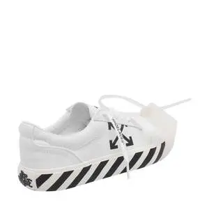 Off-White Vulcanized Low-top Sneakers With Appliqu - Black