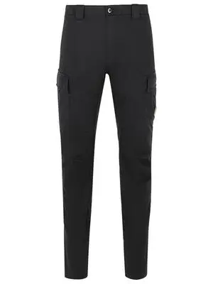 C.P. COMPANY Cotton Cargo Trousers - Black