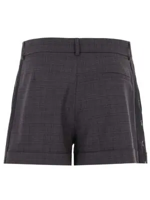 Moschino Shorts With Logo Ribbon Detail - Gray