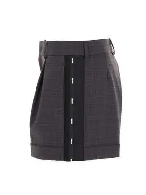 Moschino Shorts With Logo Ribbon Detail - Gray